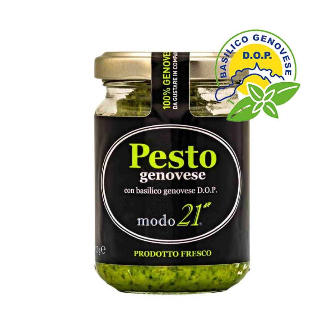 Pesto genovese tradizionale con basilico DOP - Molo modo21